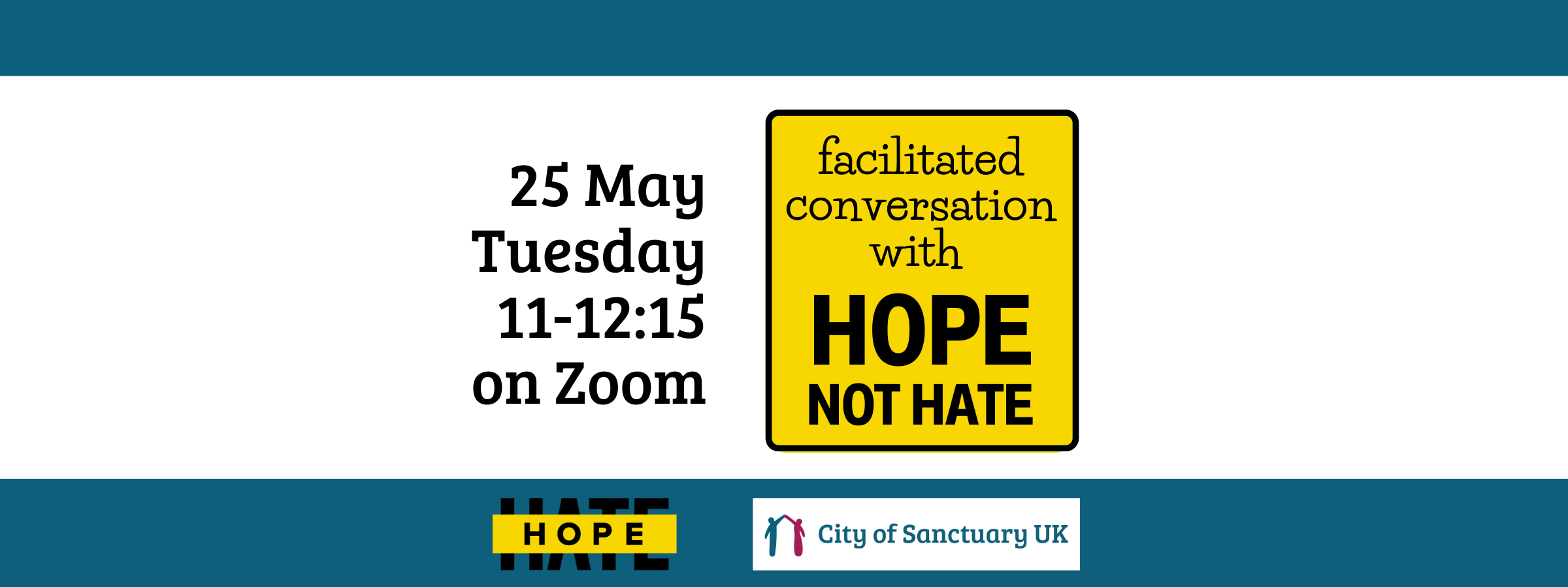 Facilitated Conversation with Hope Not Hate - City of Sanctuary UK