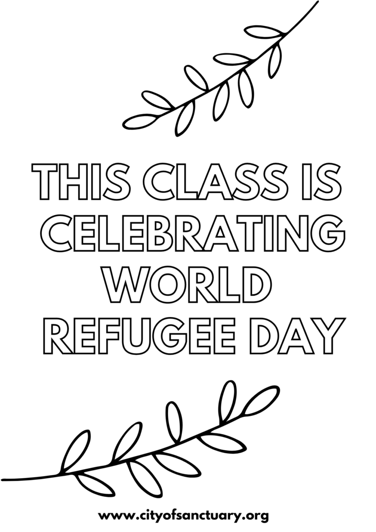 Posters and colouring-in for Refugee Week - City of Sanctuary UK