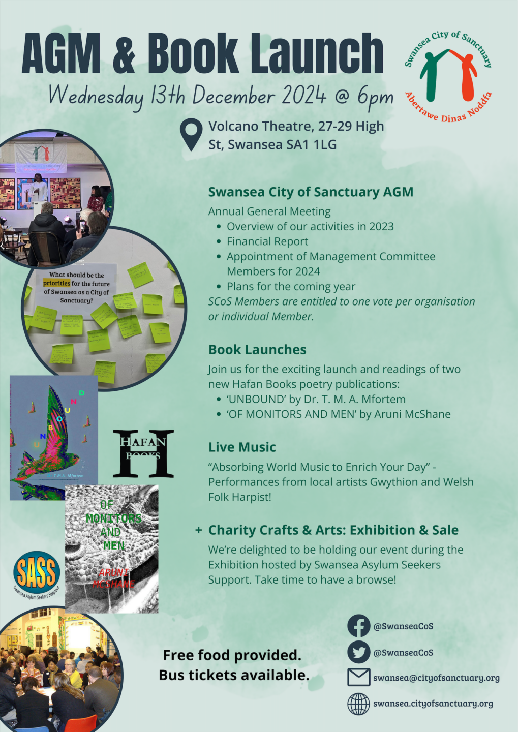 AGM + Book Launch! - Swansea City of Sanctuary